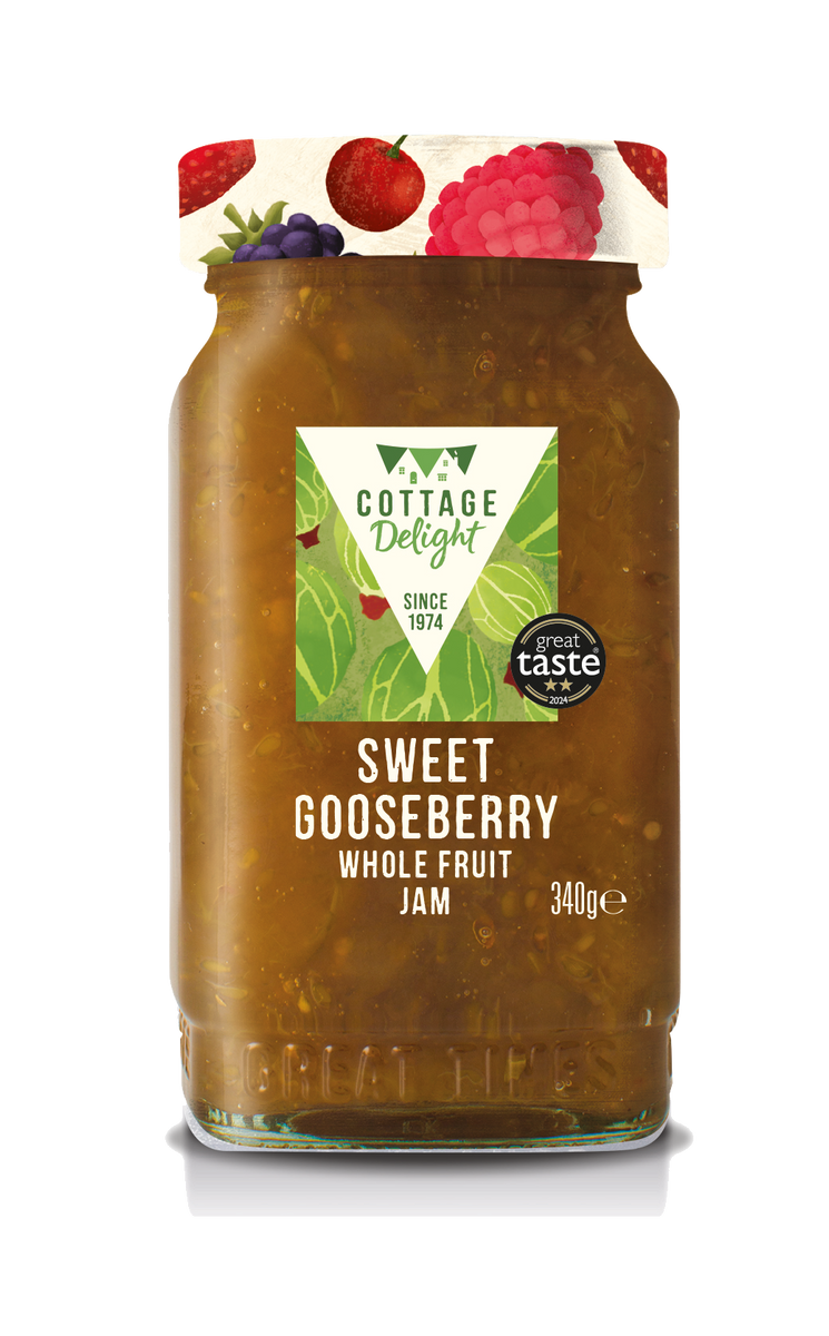 Cottage Delight - Sweet Gooseberry Whole Fruit Jam - 340g – Refill ...